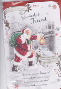 Seasons Greetings To A Wonderful Friend – Braille Cards and Gifts