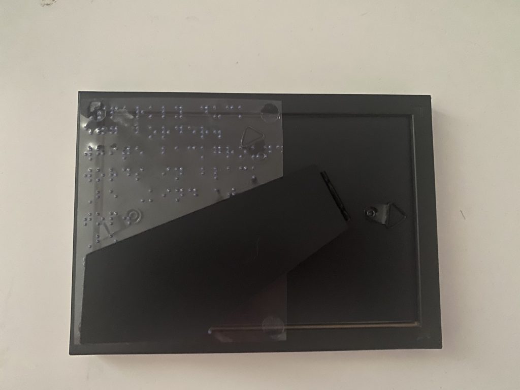 Tactile Dragonfly Design Photo Frame – Braille Cards and Gifts